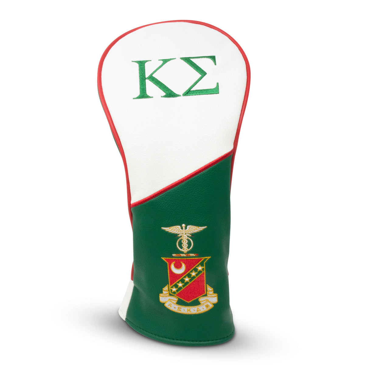 Kappa Sigma Driver Headcover (White/Green) – Greek Golf Company